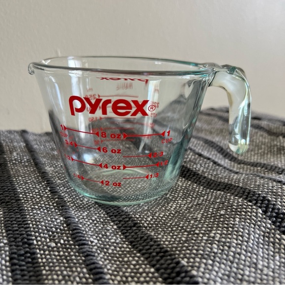 Pyrex | Kitchen | Vintage Pyrex Cup 8 Oz Glass Measuring Cup Dotted Red ...